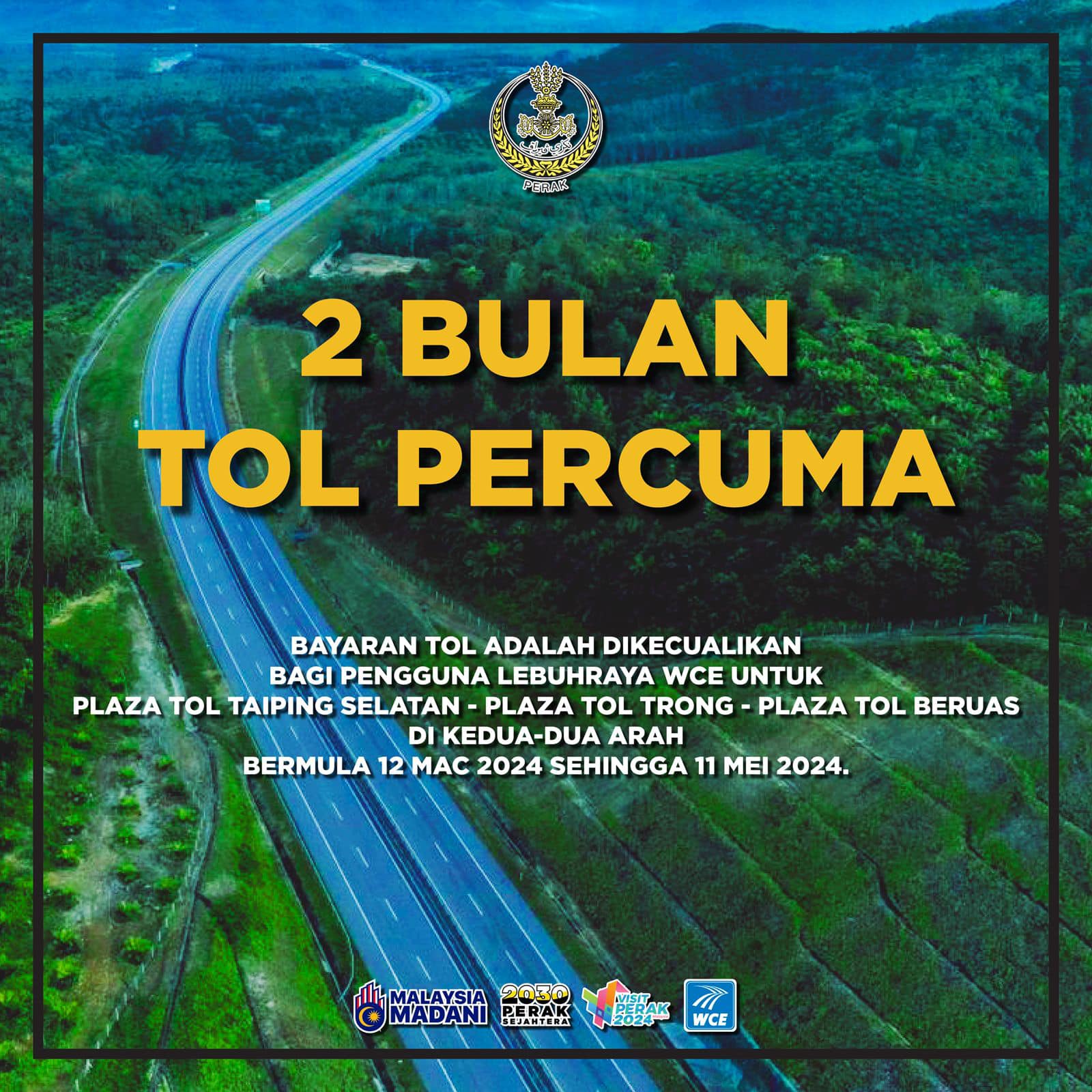 2 Bulan Tol Percuma - My Ipoh | Your Digital Online Media News Community Business Food Travel ...